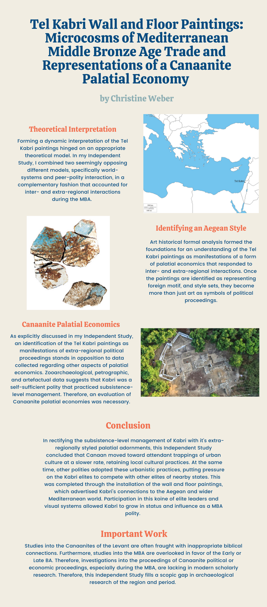 The Tel Kabri Wall and Floor Paintings: Microcosms of Mediterranean ...