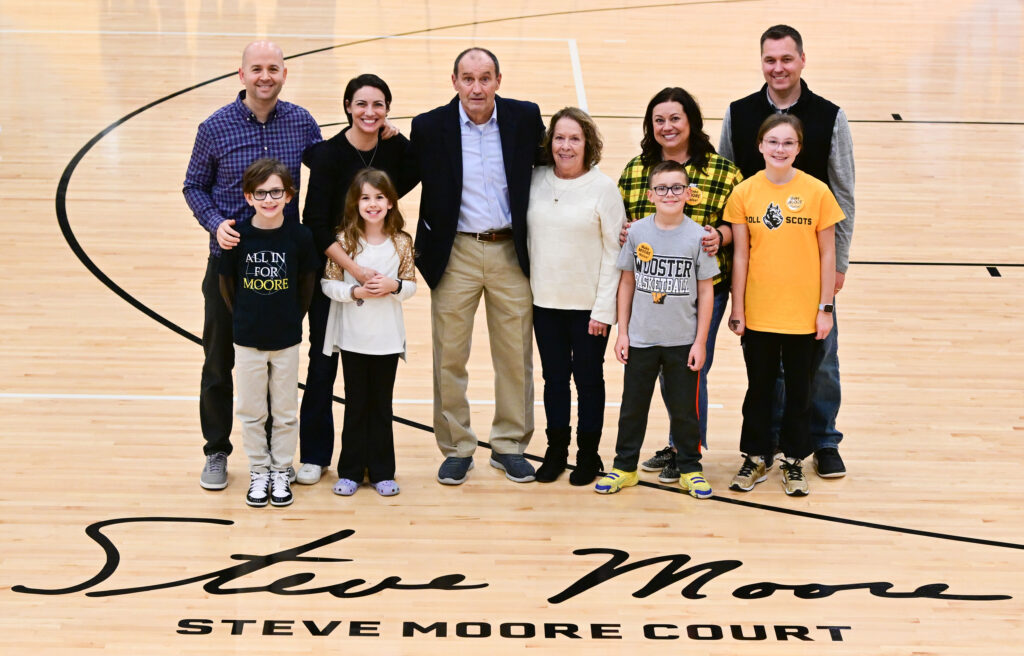 Wooster Formally Dedicates Steve Moore Court — The College of Wooster